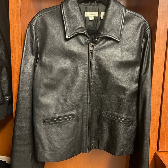 Ann Taylor | Jackets & Coats | Vintage Ann Taylor Leather Jacket | Poshmark